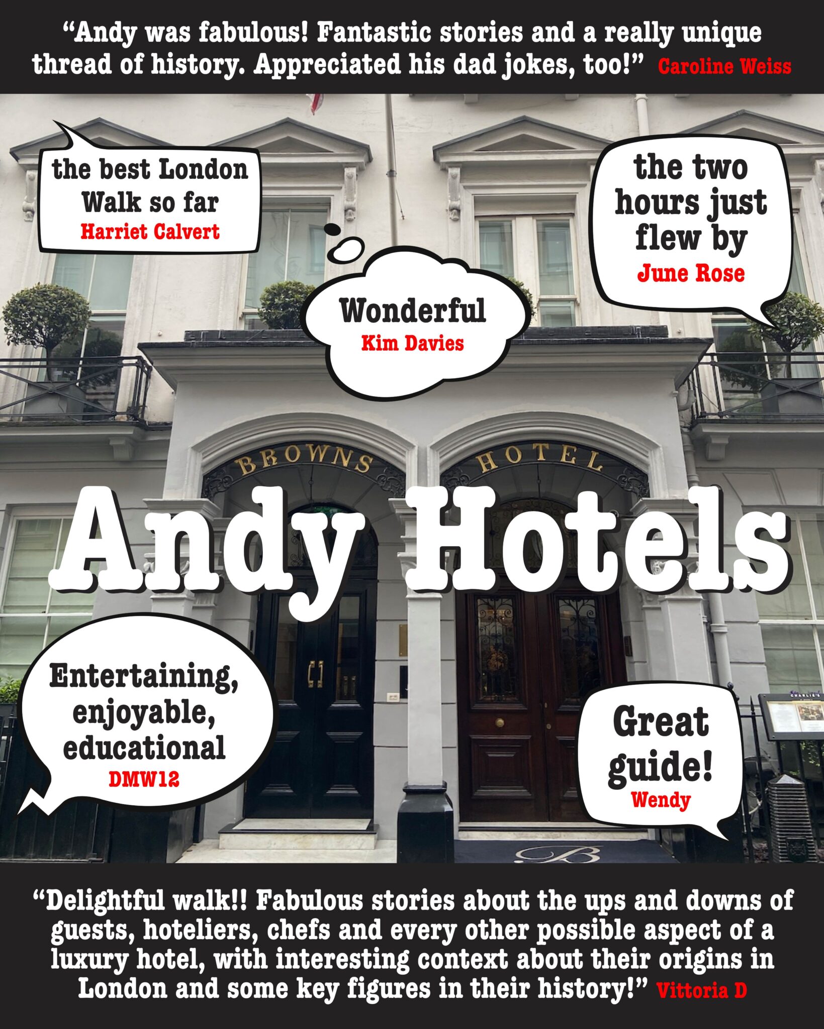 Walks by our guide Andy Hotels - London Walks